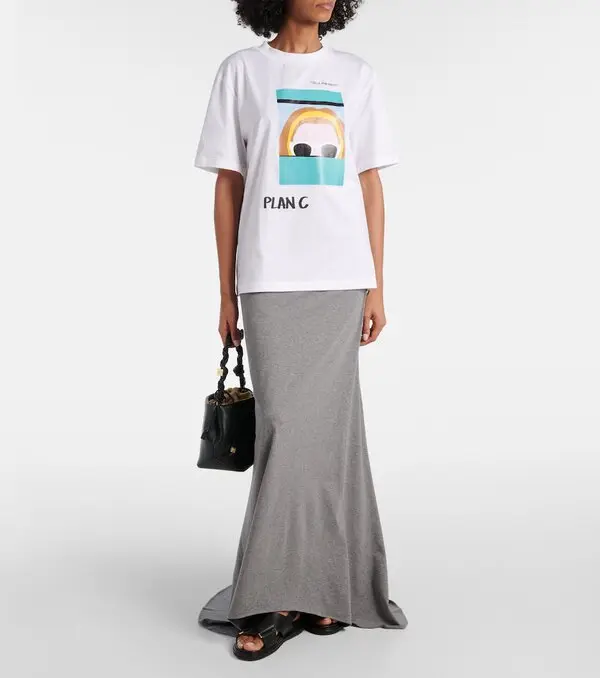 Plan C Cotton Maxi Skirt
