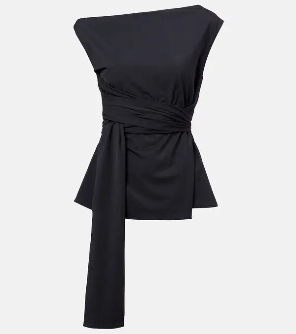 RÓHE Ruched Top - Black