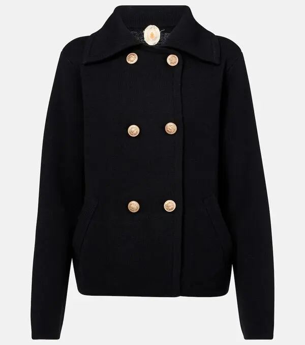 Jardin Des Orangers Double-breasted Wool And Cashmere Jacket - Black