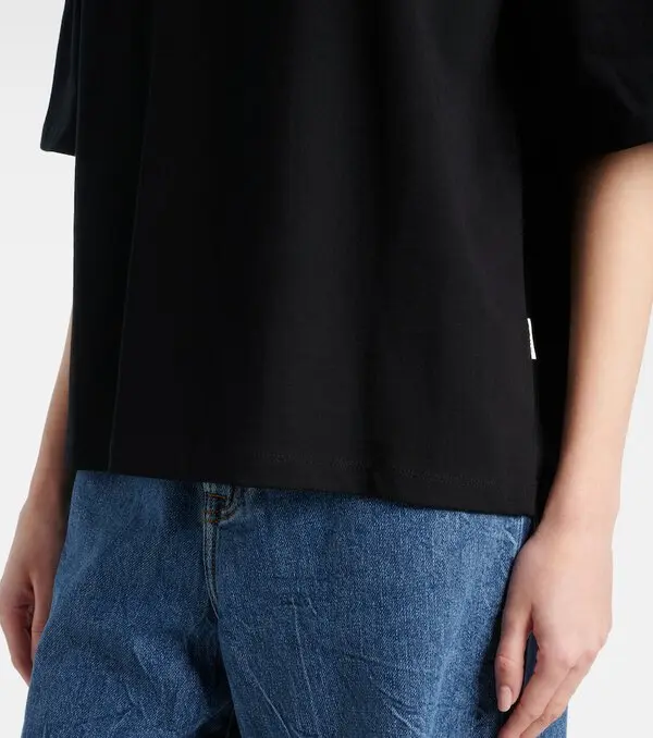 RÓHE Cotton Jersey T-shirt - Black