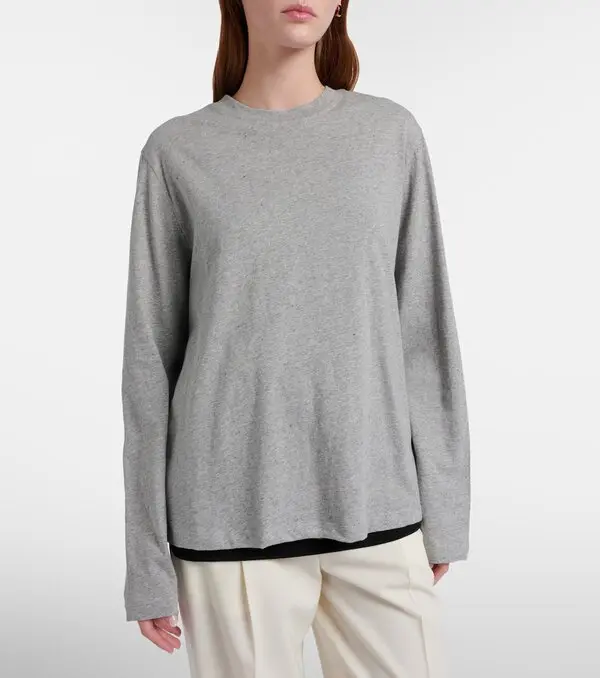 RÓHE Cotton Jersey T-shirt - Grey