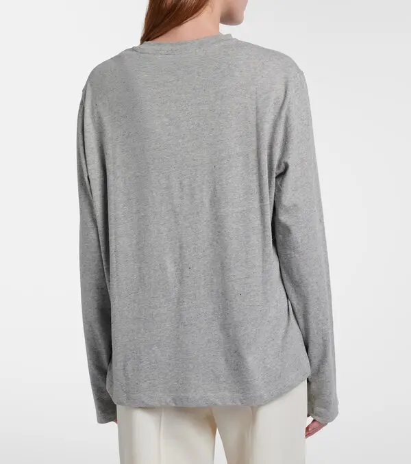RÓHE Cotton Jersey T-shirt - Grey