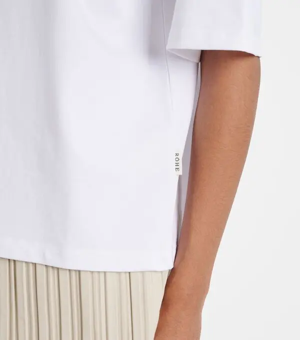 RÓHE Cotton Jersey T-shirt - White