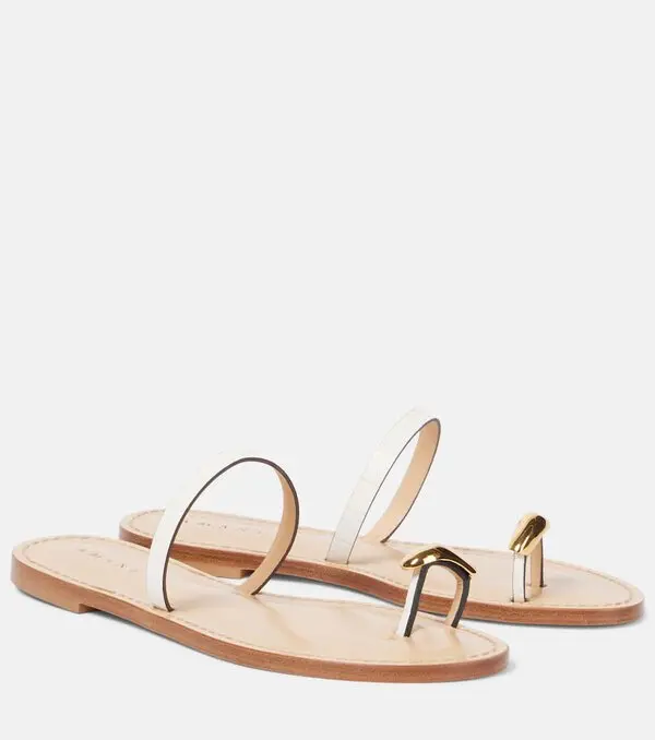 AMANU Kibera Leather Sandals - White