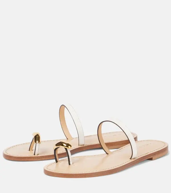 AMANU Kibera Leather Sandals - White