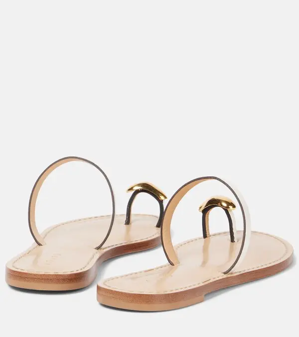 AMANU Kibera Leather Sandals - White