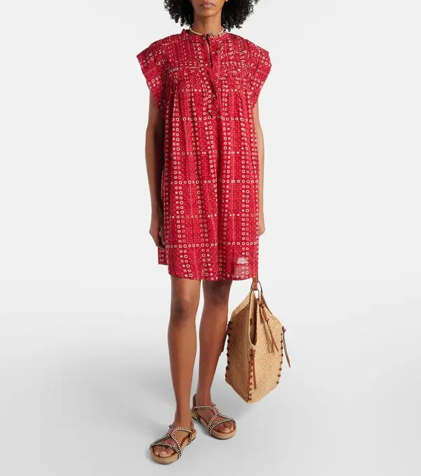 MARANT ETOILE Leazali Printed Cotton Minidress