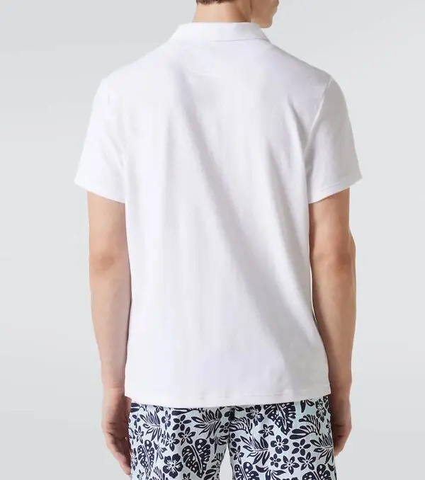 Vilebrequin Cotton-blend Terry Polo Shirt - White
