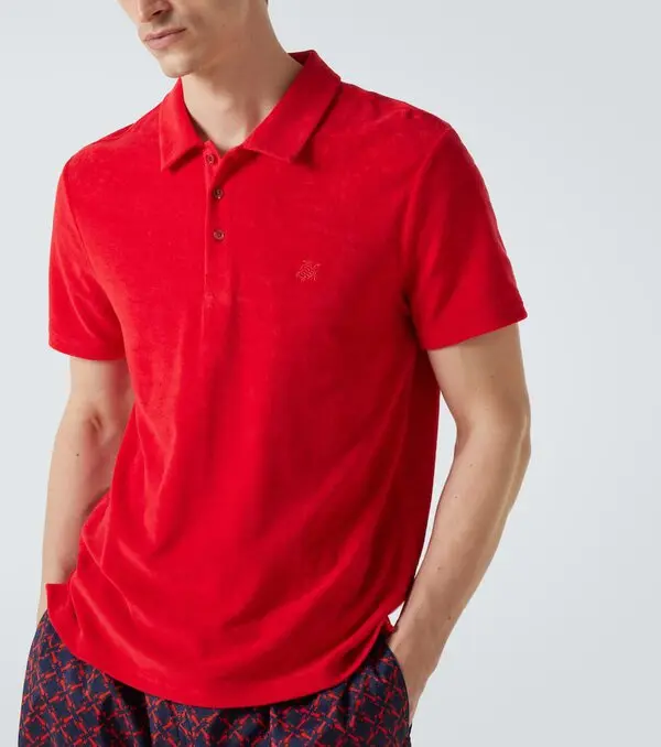 Vilebrequin Cotton-blend Terry Polo Shirt - Red