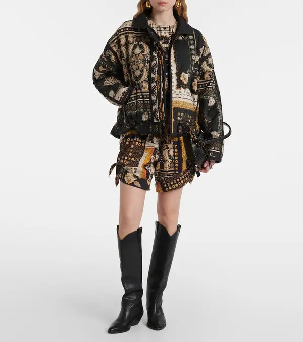 MARANT ETOILE Granger Printed Cotton Bomber Jacket