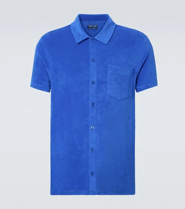 Vilebrequin Cotton-blend Terry Bowling Shirt - Blue