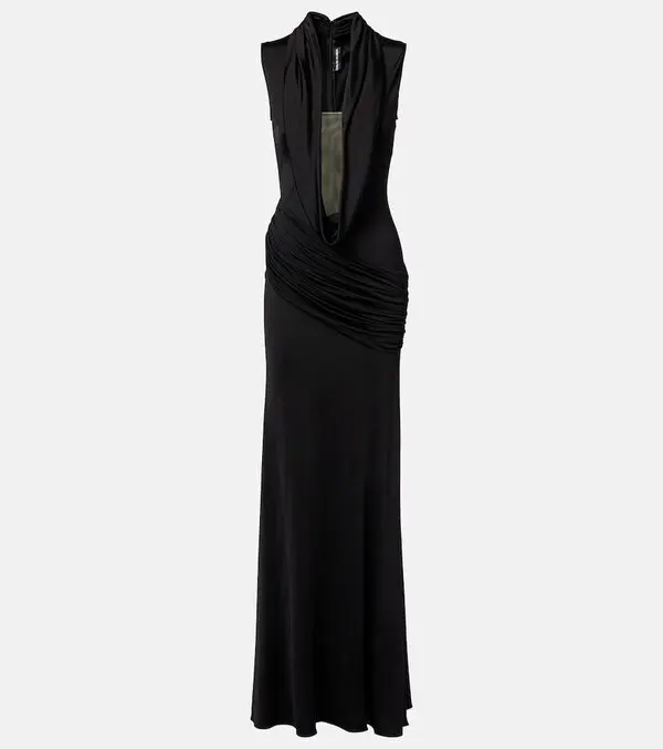 David Koma Draped Gown