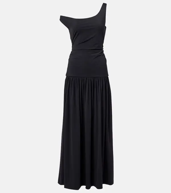 RÓHE One-shoulder Plissé Maxi Dress