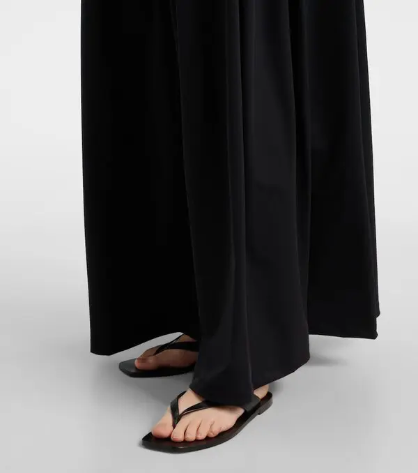 RÓHE One-shoulder Plissé Maxi Dress