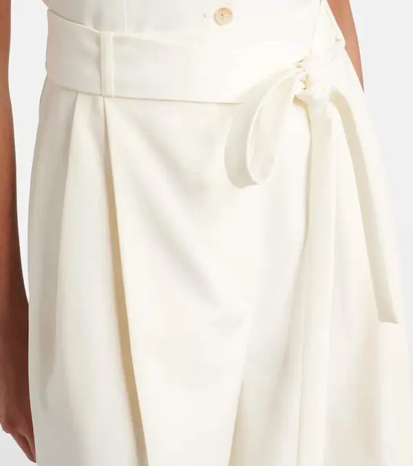 RÓHE Belted Bermuda Shorts - White