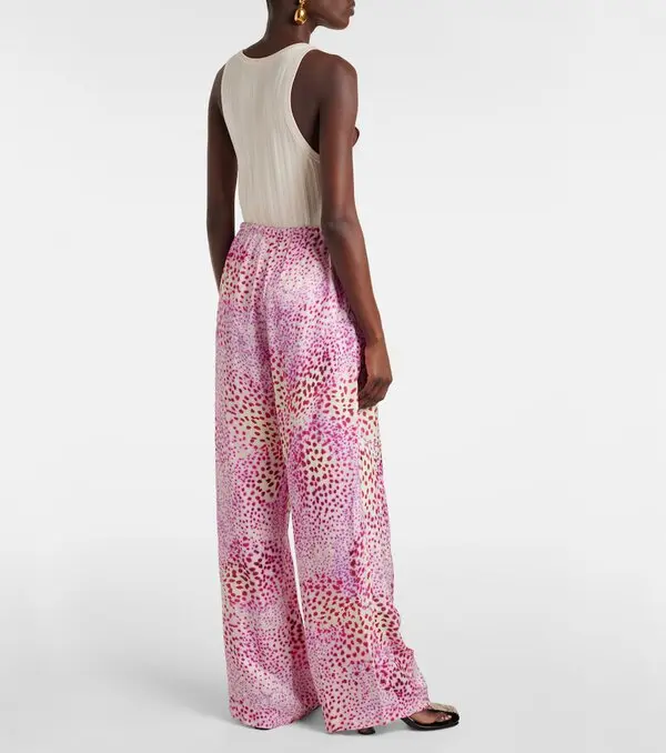 Dries Van Noten Jacquard Wide-leg Pants