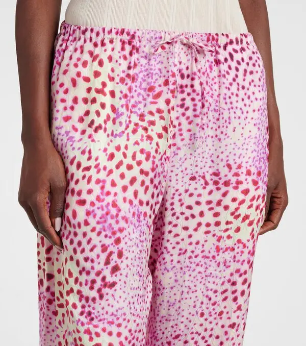 Dries Van Noten Jacquard Wide-leg Pants