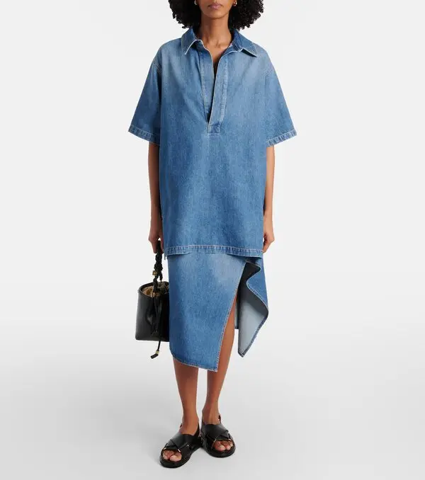 Plan C Oversized Denim Shirt
