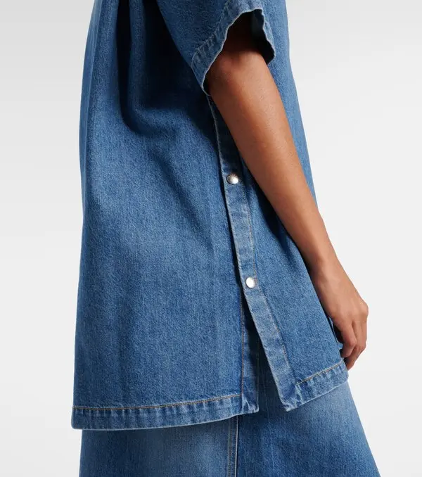 Plan C Oversized Denim Shirt