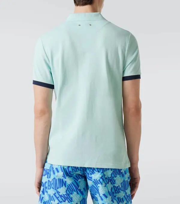 Vilebrequin Cotton Piqué Polo Shirt - Blue