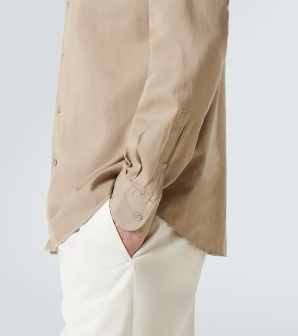 Zegna Cotton And Wool Denim Shirt
