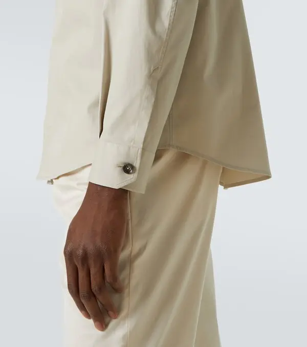 Zegna Cotton-blend Overshirt - White
