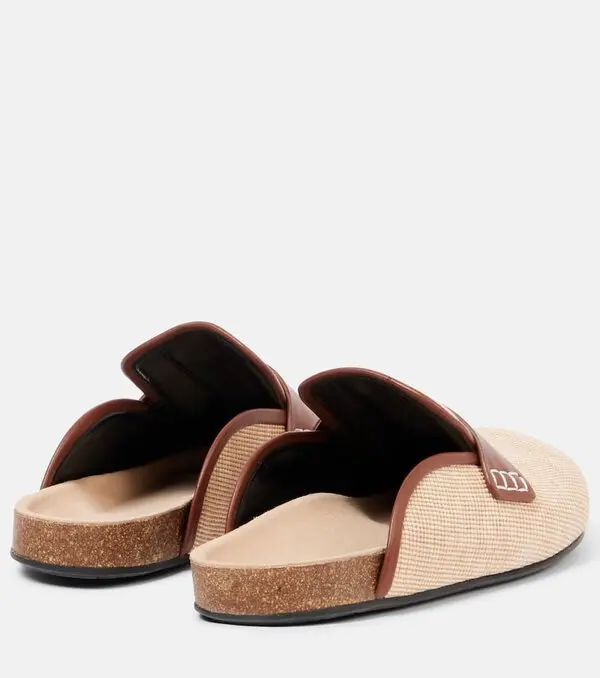 JW Anderson Leather-trimmed Mules