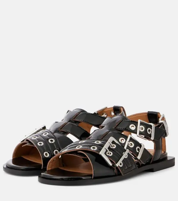 GANNI Buckle-detail Sandals
