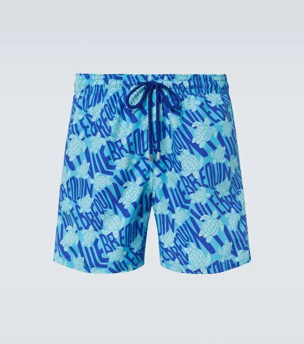Vilebrequin Printed Swim Trunks - Blue