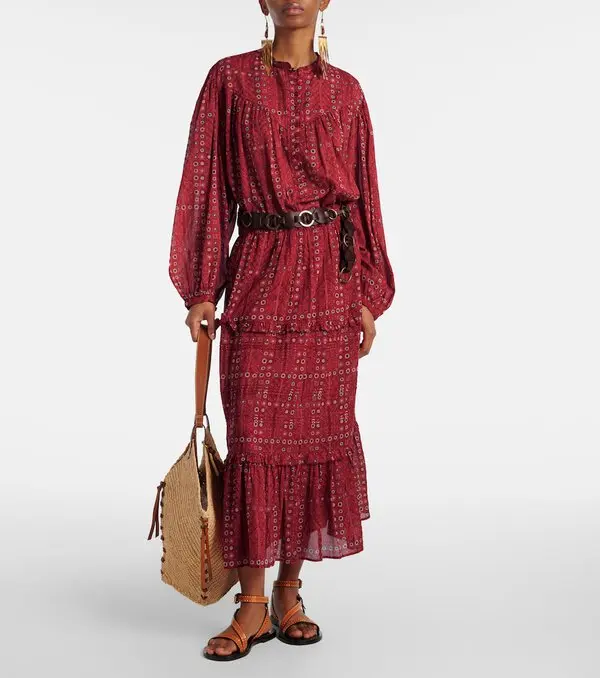 MARANT ETOILE Salika Printed Cotton Blouse
