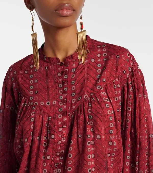MARANT ETOILE Salika Printed Cotton Blouse