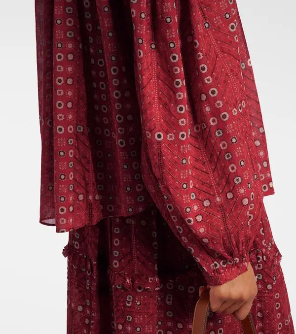 MARANT ETOILE Salika Printed Cotton Blouse