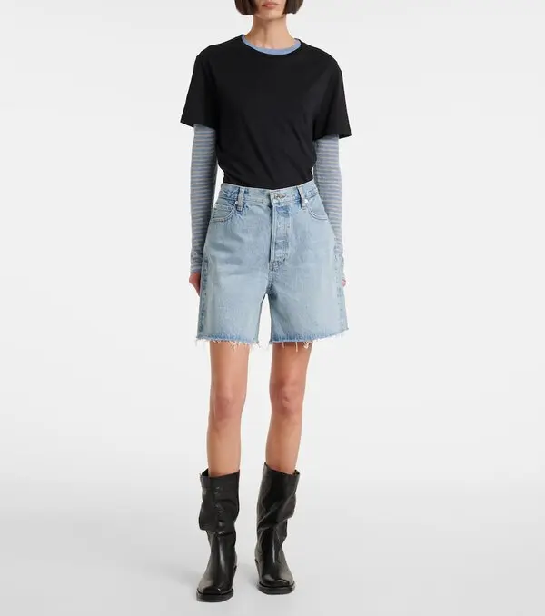 FRAME Timeless Denim Shorts - Blue