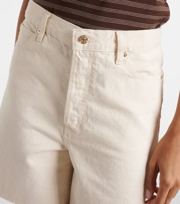FRAME Timeless Denim Shorts - White