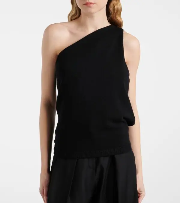 RÓHE One-shoulder Wool-cashmere Top