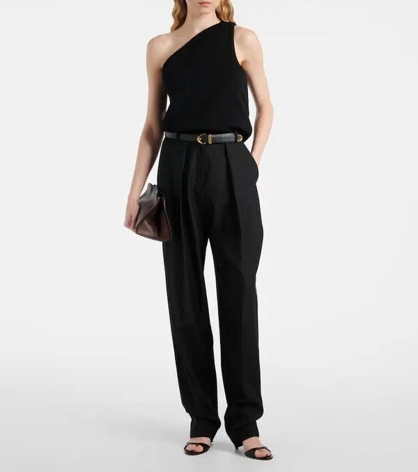 RÓHE One-shoulder Wool-cashmere Top