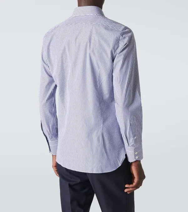 TOM FORD Bengal Stripe Cotton-blend Shirt - Blue