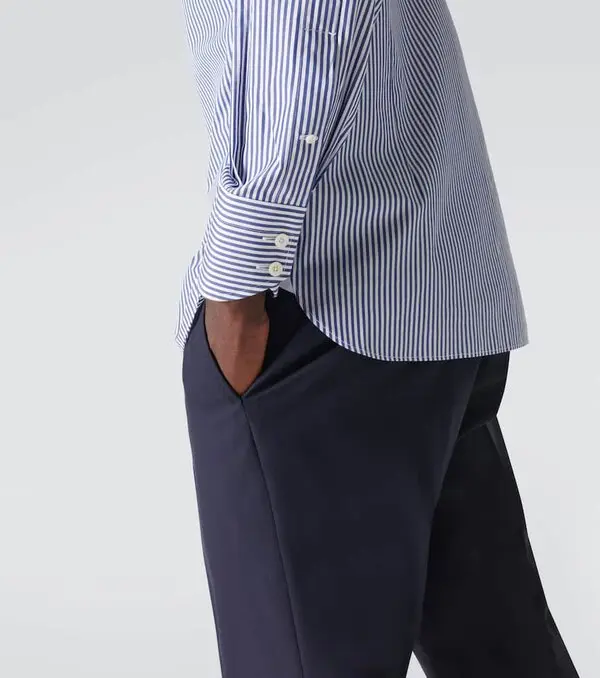 TOM FORD Bengal Stripe Cotton-blend Shirt - Blue