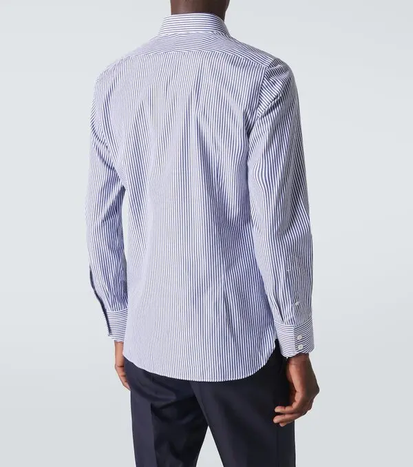 TOM FORD Bengal Stripe Cotton-blend Shirt - Blue