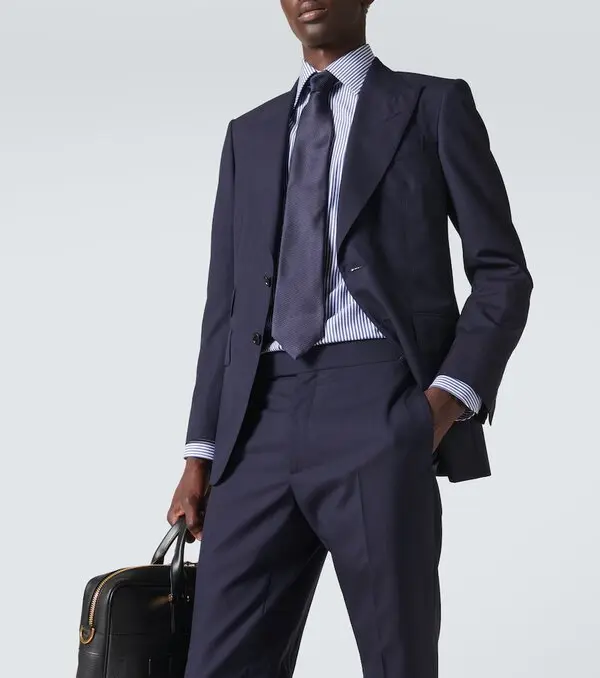 TOM FORD Bengal Stripe Cotton-blend Shirt - Blue