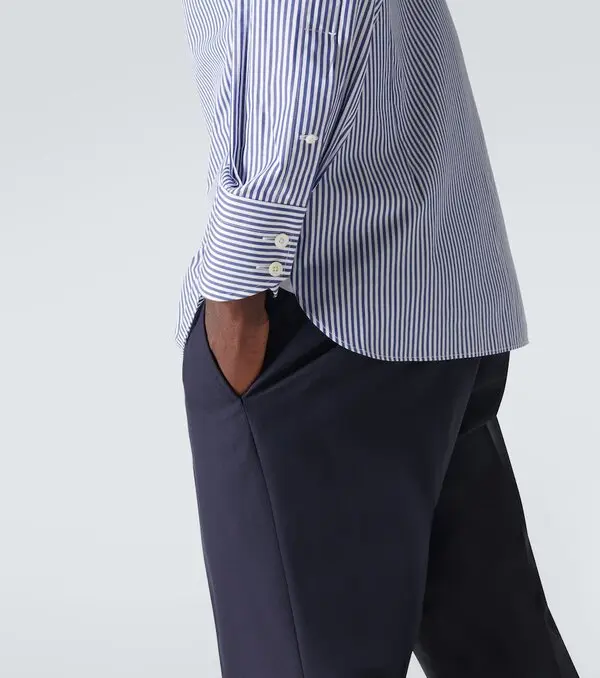 TOM FORD Bengal Stripe Cotton-blend Shirt - Blue