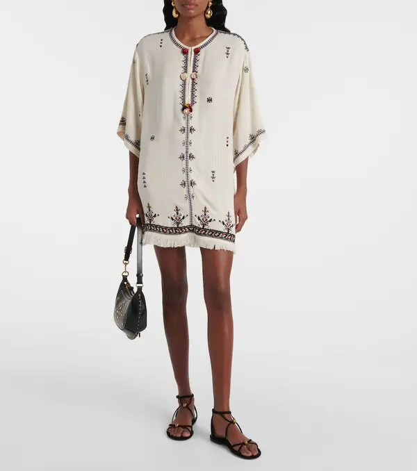 MARANT ETOILE Kressy Embroidered Minidress