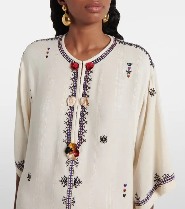 MARANT ETOILE Kressy Embroidered Minidress