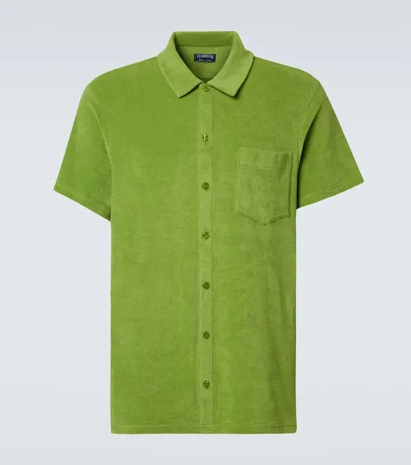Vilebrequin Cotton-blend Terry Bowling Shirt - Green