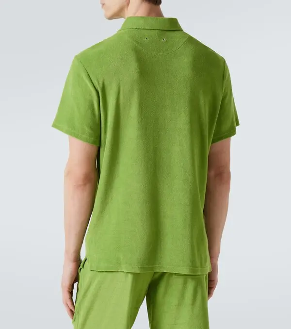 Vilebrequin Cotton-blend Terry Bowling Shirt - Green