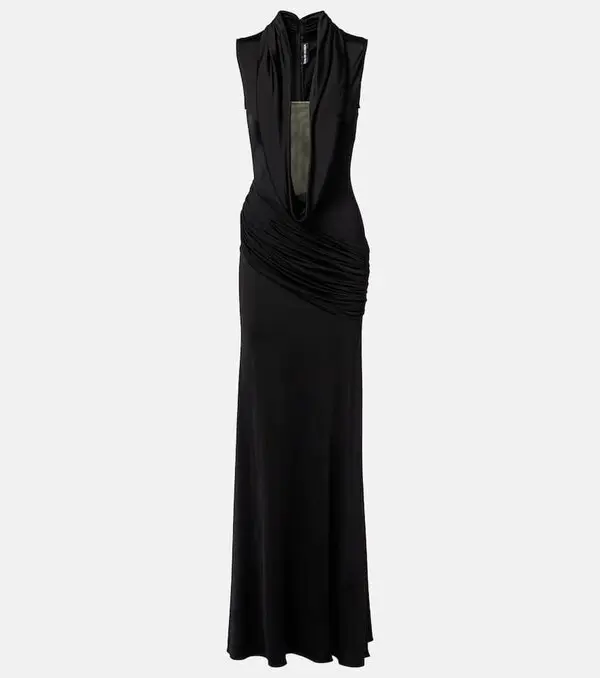 David Koma Draped Gown