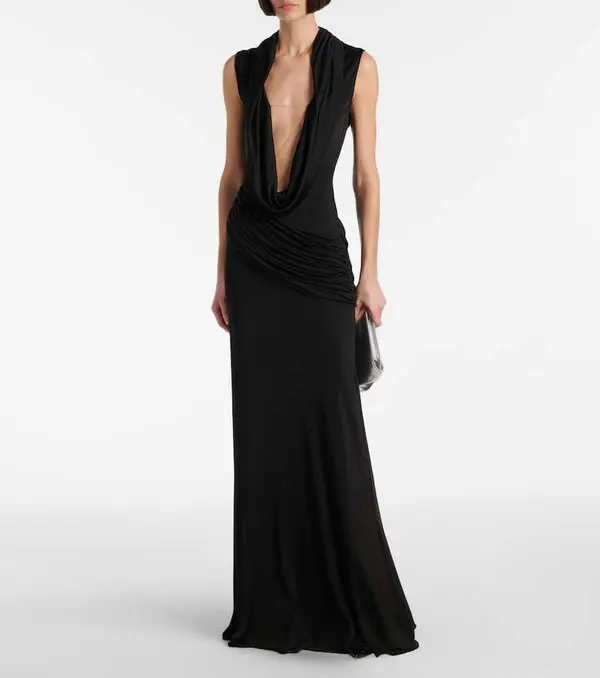 David Koma Draped Gown