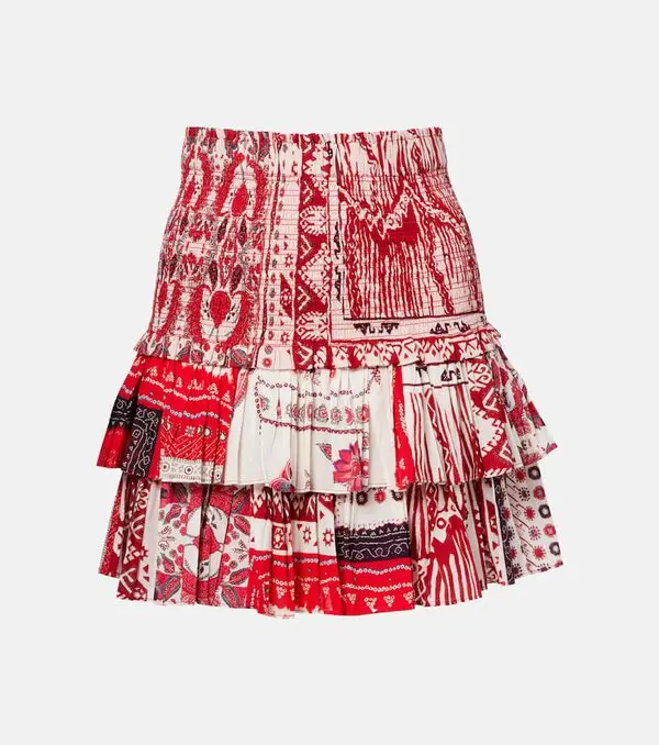 MARANT ETOILE Naomi Printed Cotton Miniskirt