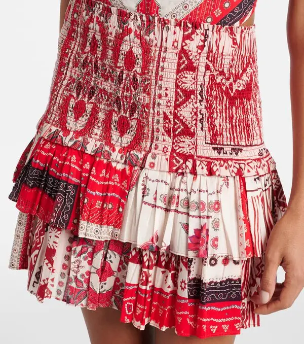 MARANT ETOILE Naomi Printed Cotton Miniskirt