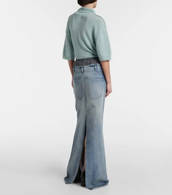 MAISON MARGIELA Four Stitches Denim Maxi Skirt